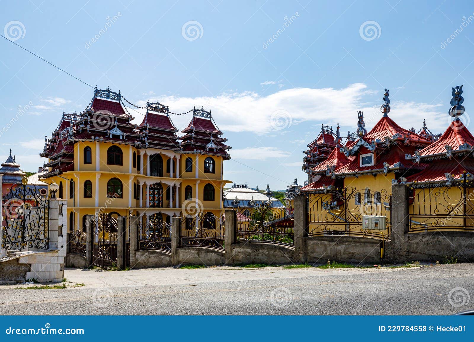 Gypsy Palace of Hunedoara in Romania Stock Photo - Image of town, home ...