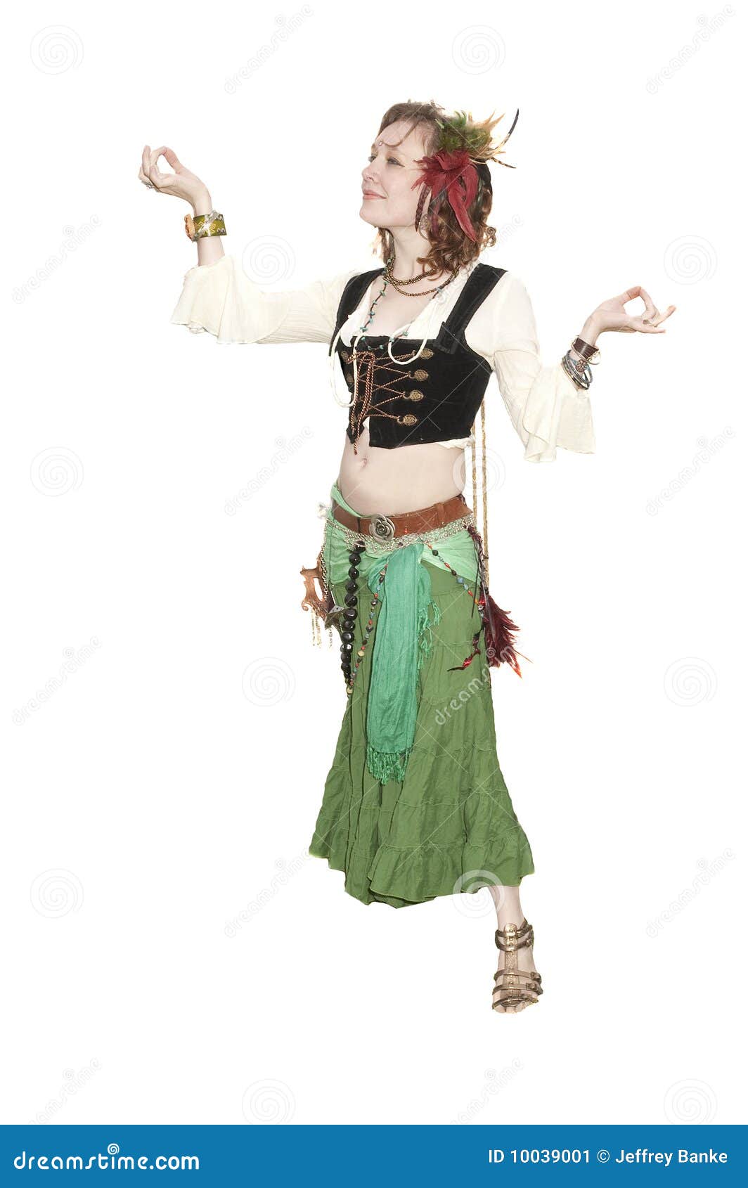Gypsy queen stock image. Image of bare, dancer, celtic - 10039001
