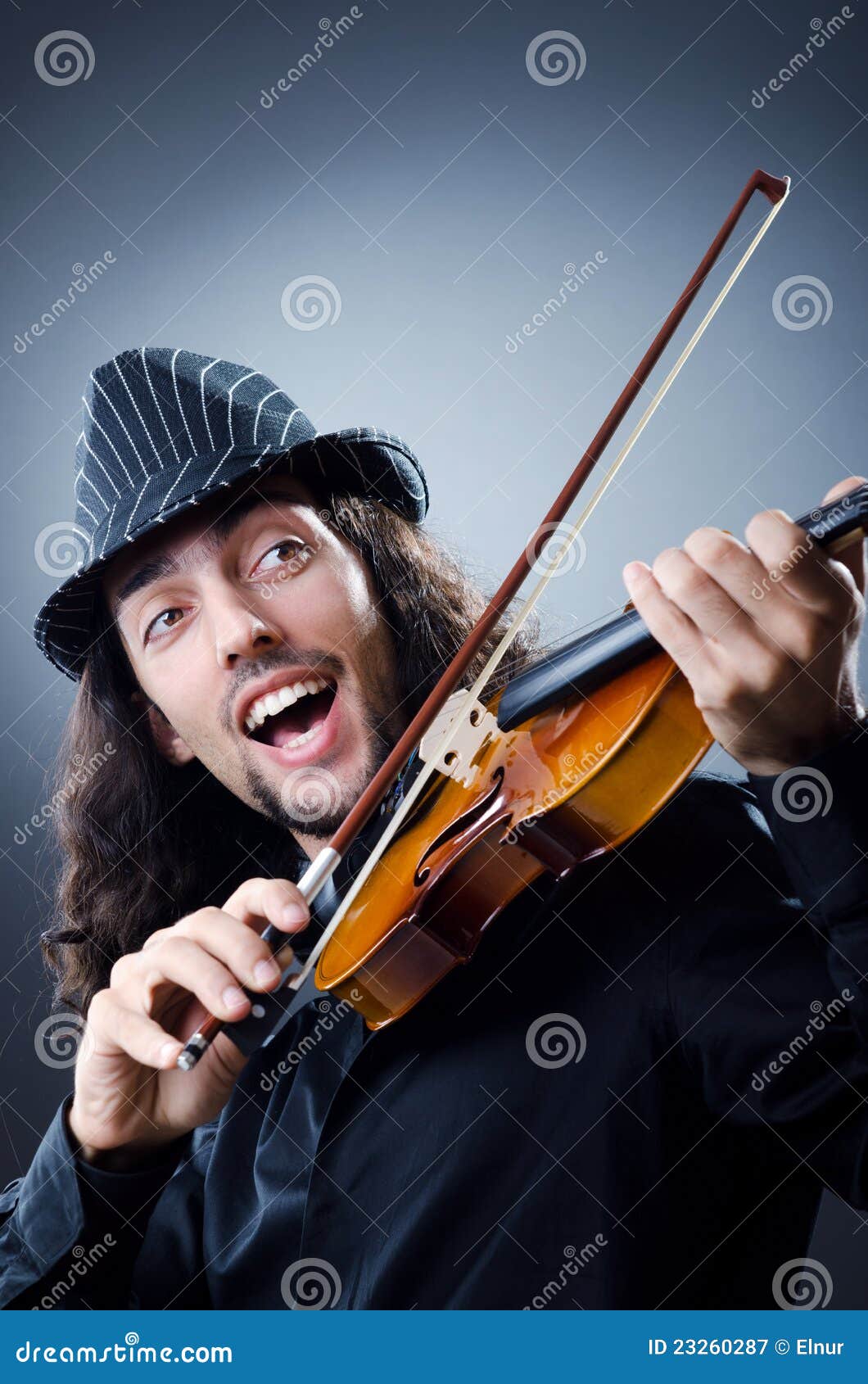 Gypsy violin player stock image. Image of music, musical - 23260287