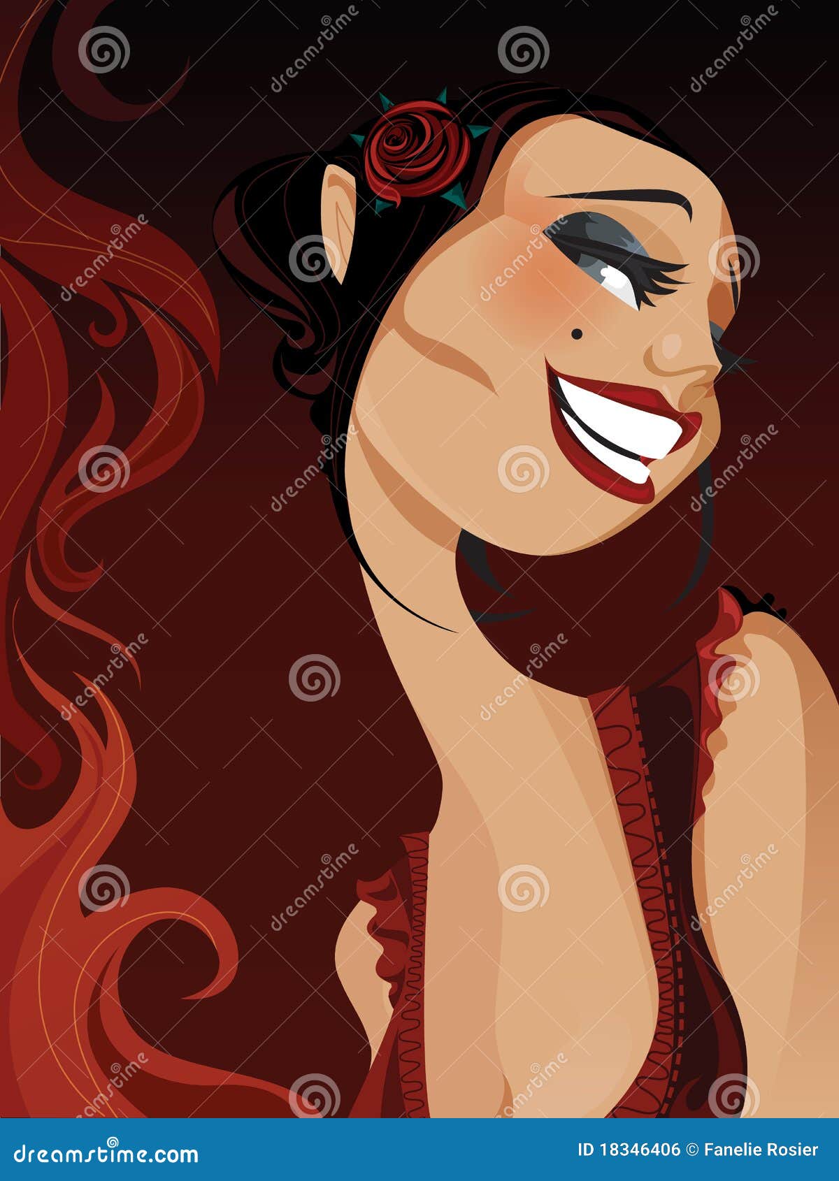 Gypsy Woman Cartoon Vector | CartoonDealer.com #24291337