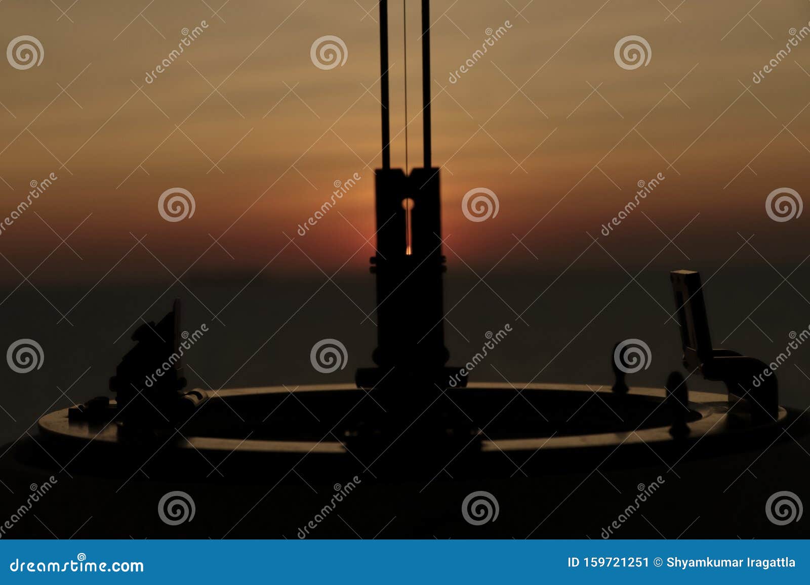 Gyro Azimuth Ring for Terrestrial and Celestial Object Bearings Stock ...