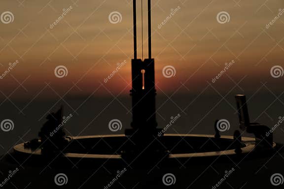 Gyro Azimuth Ring for Terrestrial and Celestial Object Bearings Stock ...