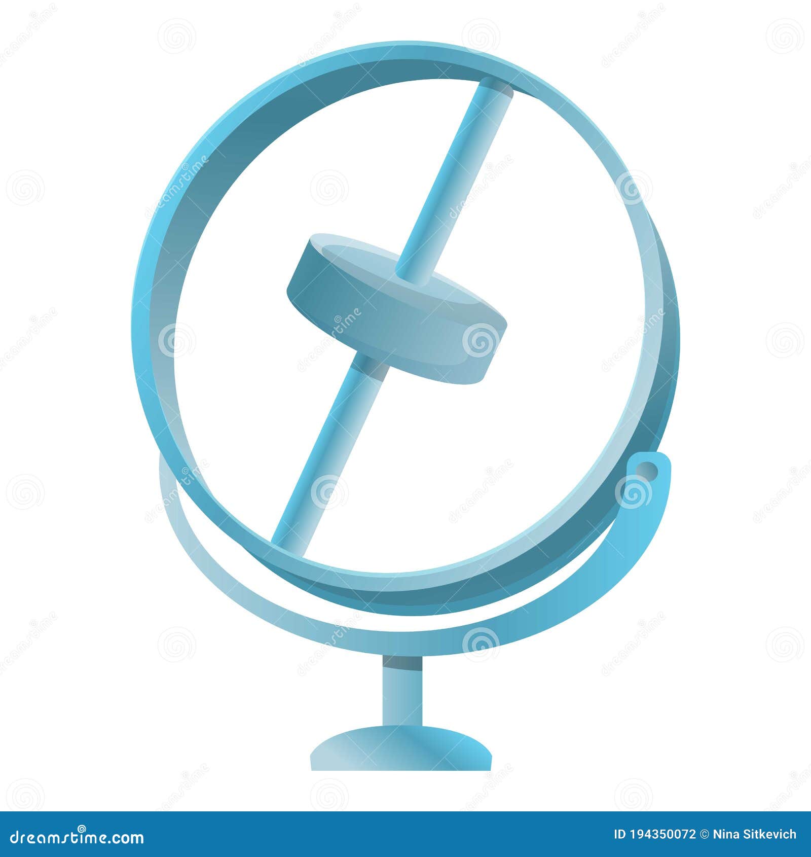 Gyro Instrument Icon, Cartoon Style Stock Vector - Illustration of ...