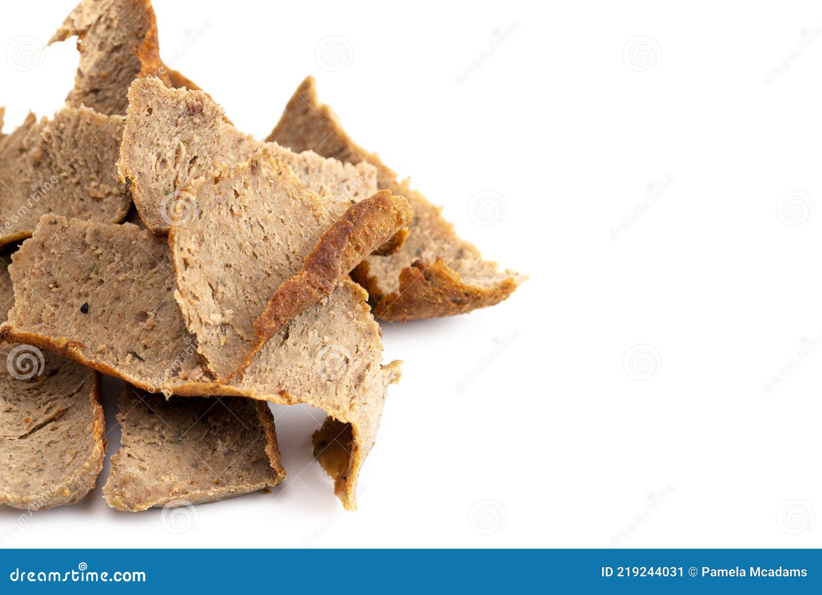 Gyro Meat on a White Background Stock Image - Image of food, gyros ...
