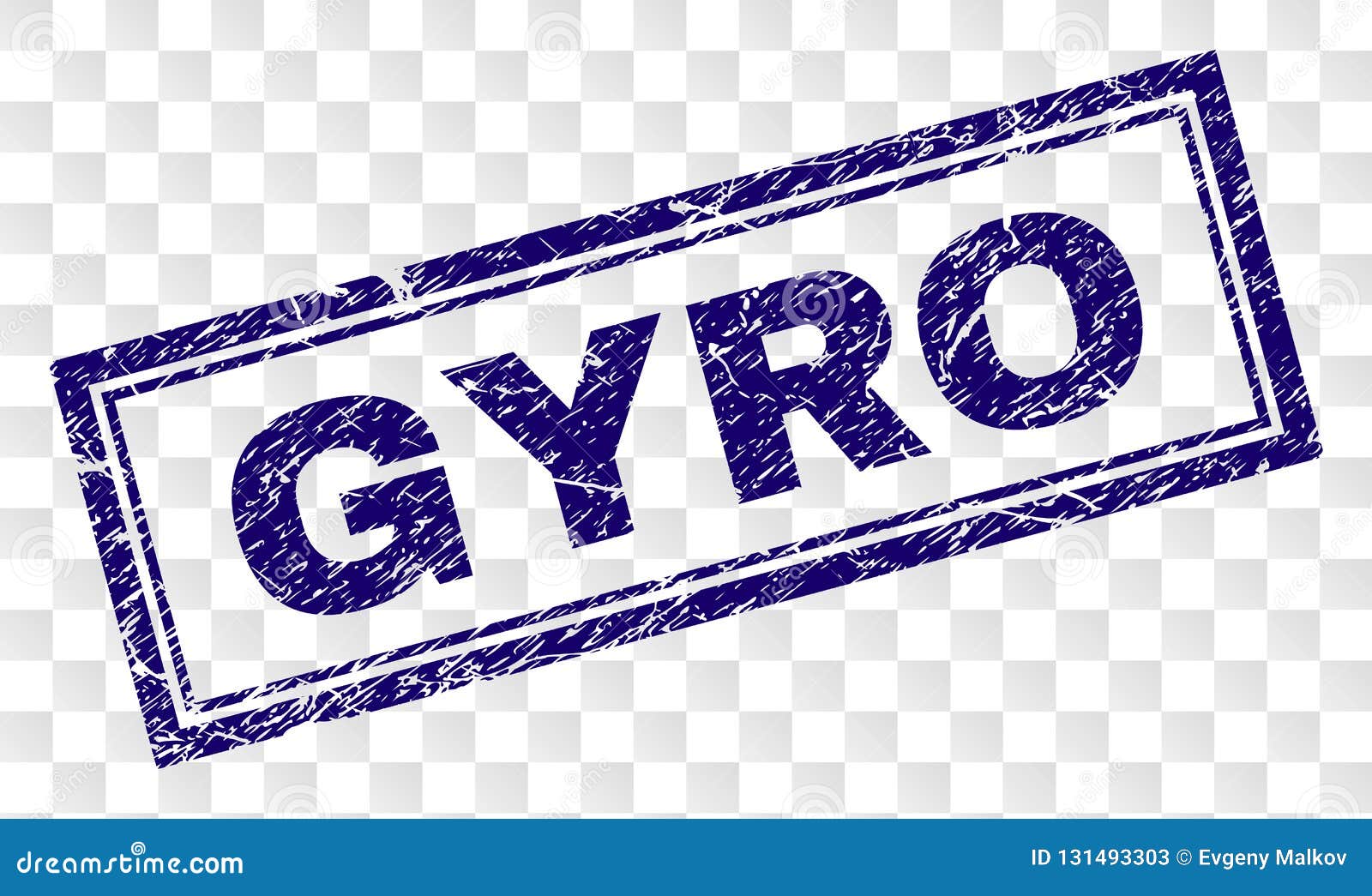 Scratched GYRO Rectangle Stamp Stock Vector - Illustration of greek ...