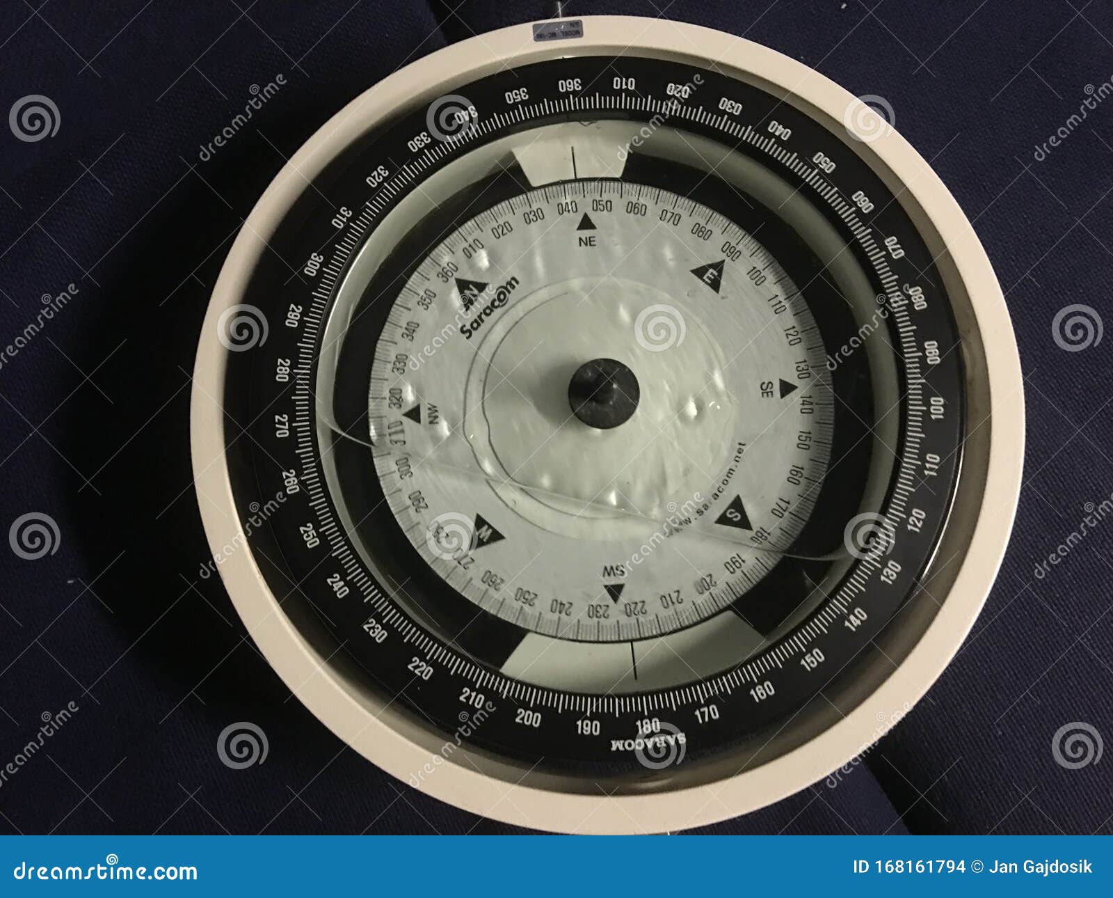 Gyrocompass with Fluid and Bubbles Editorial Stock Image - Image of ...