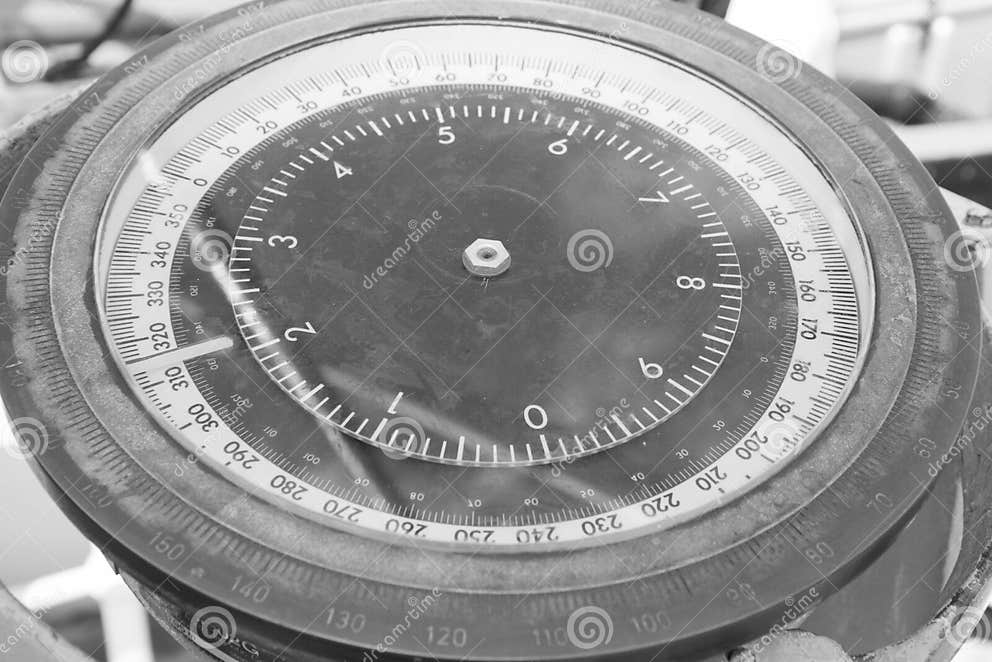 Gyrocompass on a ship stock image. Image of nautical - 96771469