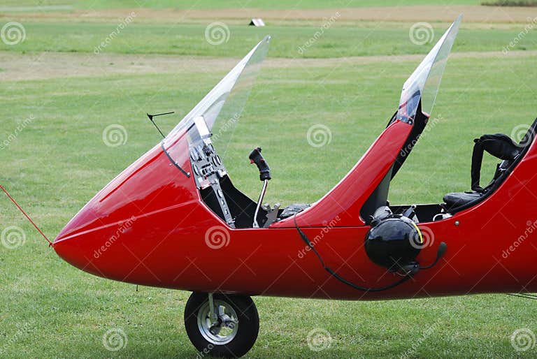 Gyrocopter cockpit stock image. Image of column, aviation - 12052989
