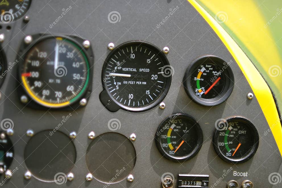 Gyroplane instrument panel stock photo. Image of gyrocopter - 39791790