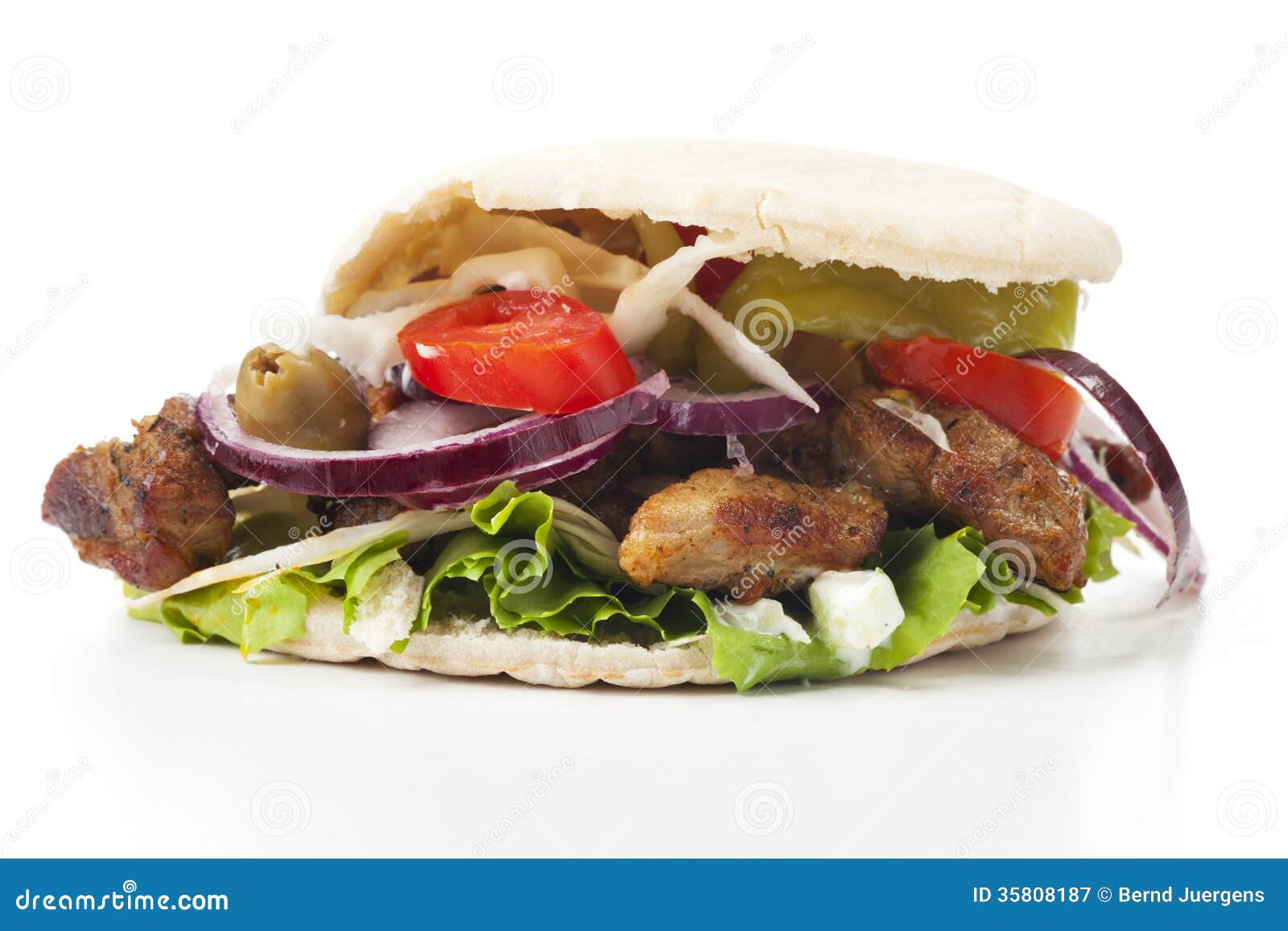 Gyros kebab stock image. Image of copy, donair, doner - 35808187