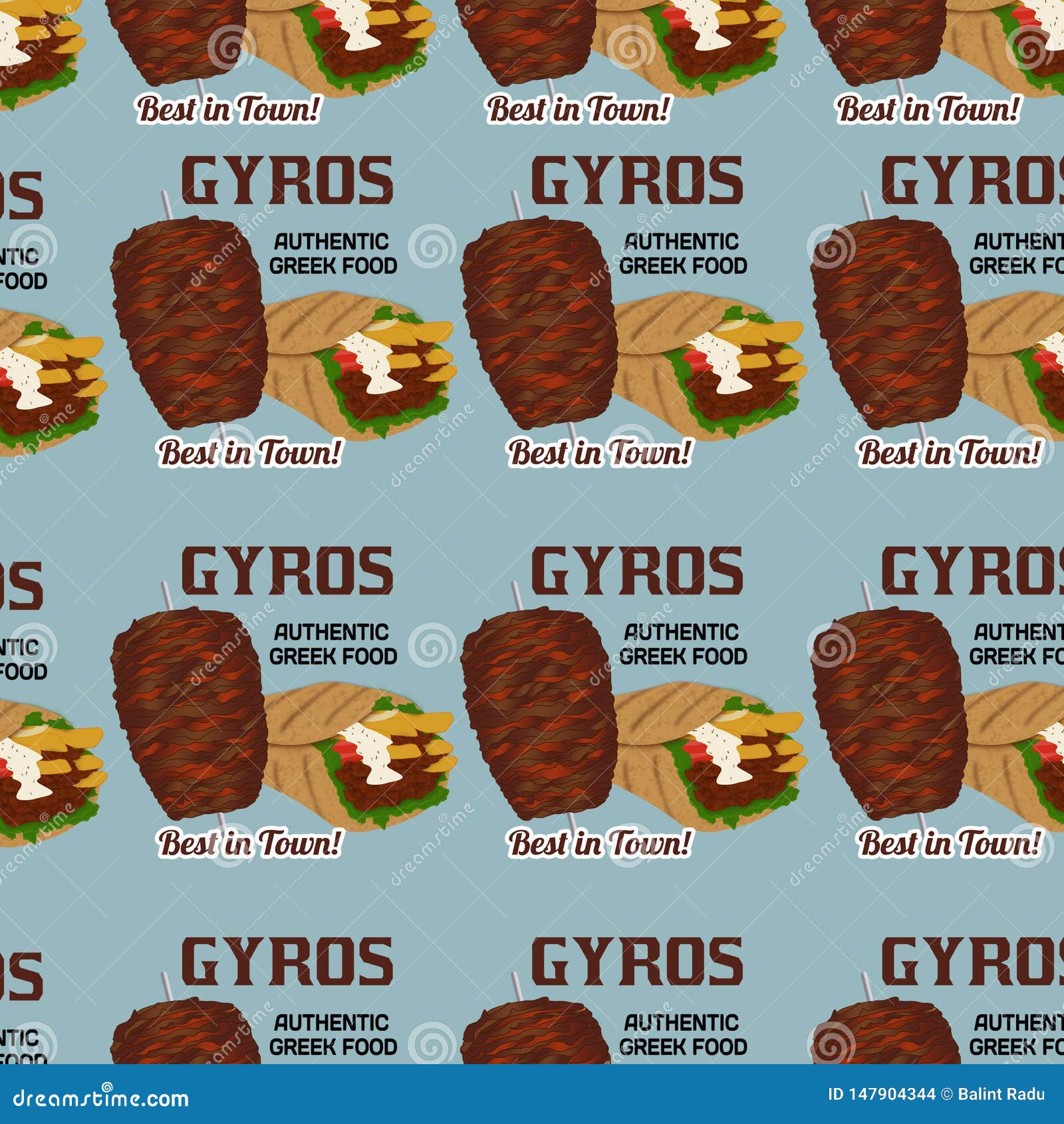 Gyros Pattern Texture Design Vector Illustration | CartoonDealer.com ...