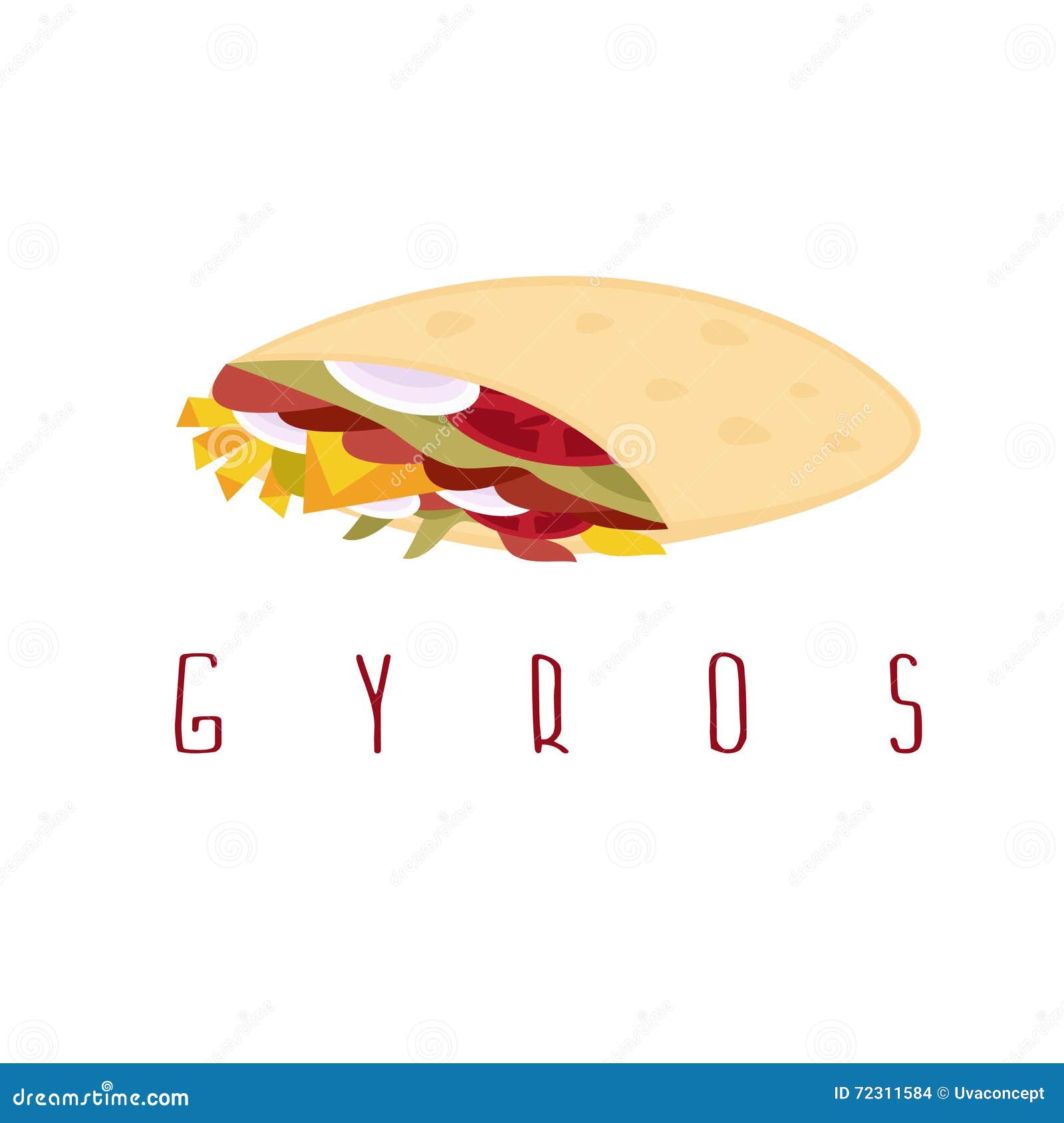 Shawarma - Doner Kebab. Vector. | CartoonDealer.com #191302206