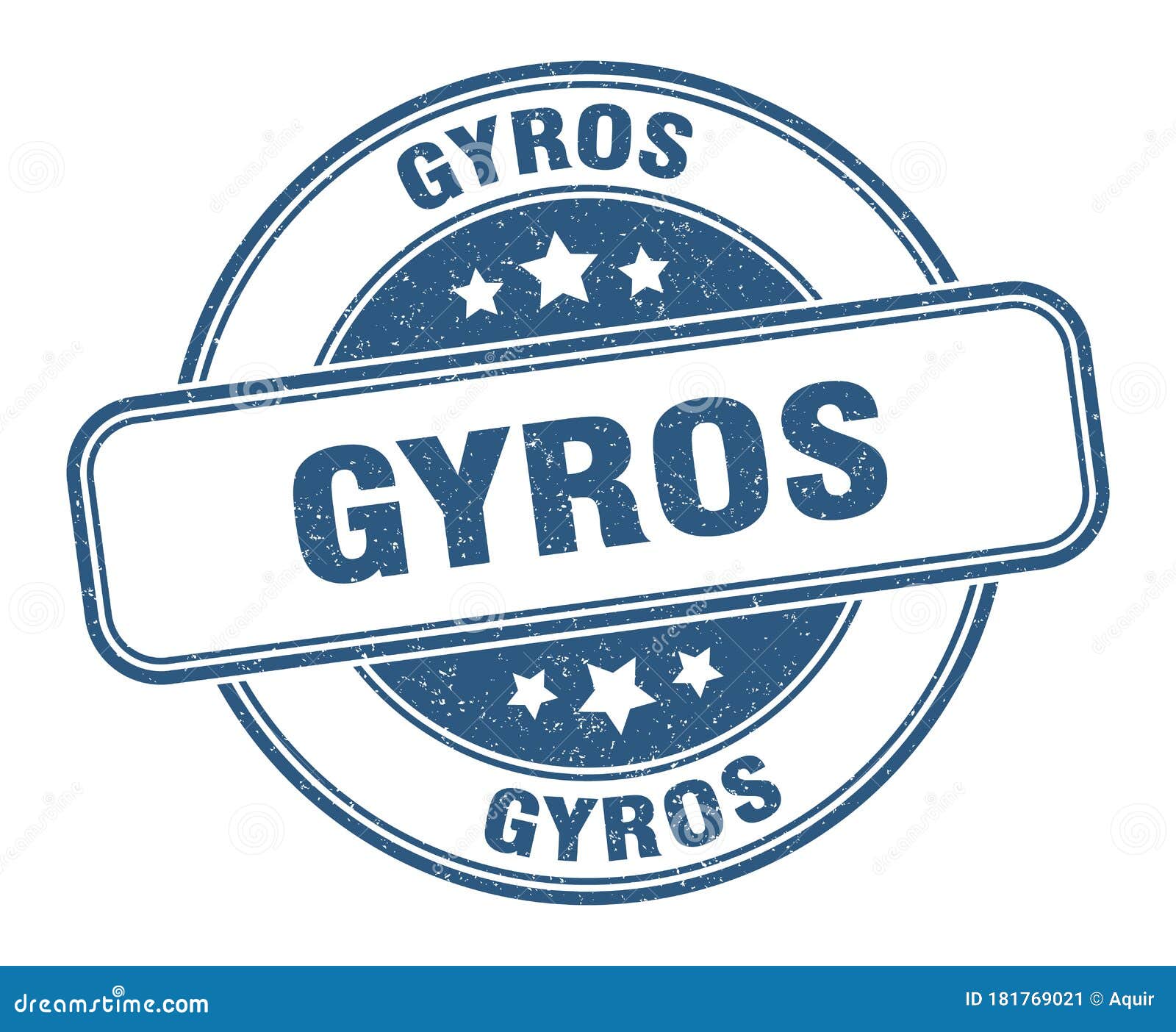 Gyros Stamp. Gyros Label On Transparent Background. Round Sign Vector ...