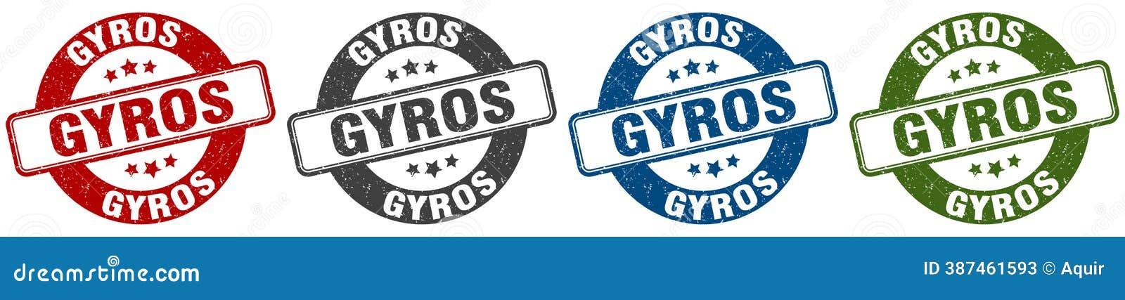 Gyros Stamp. Gyros Label On Transparent Background. Round Sign Vector ...