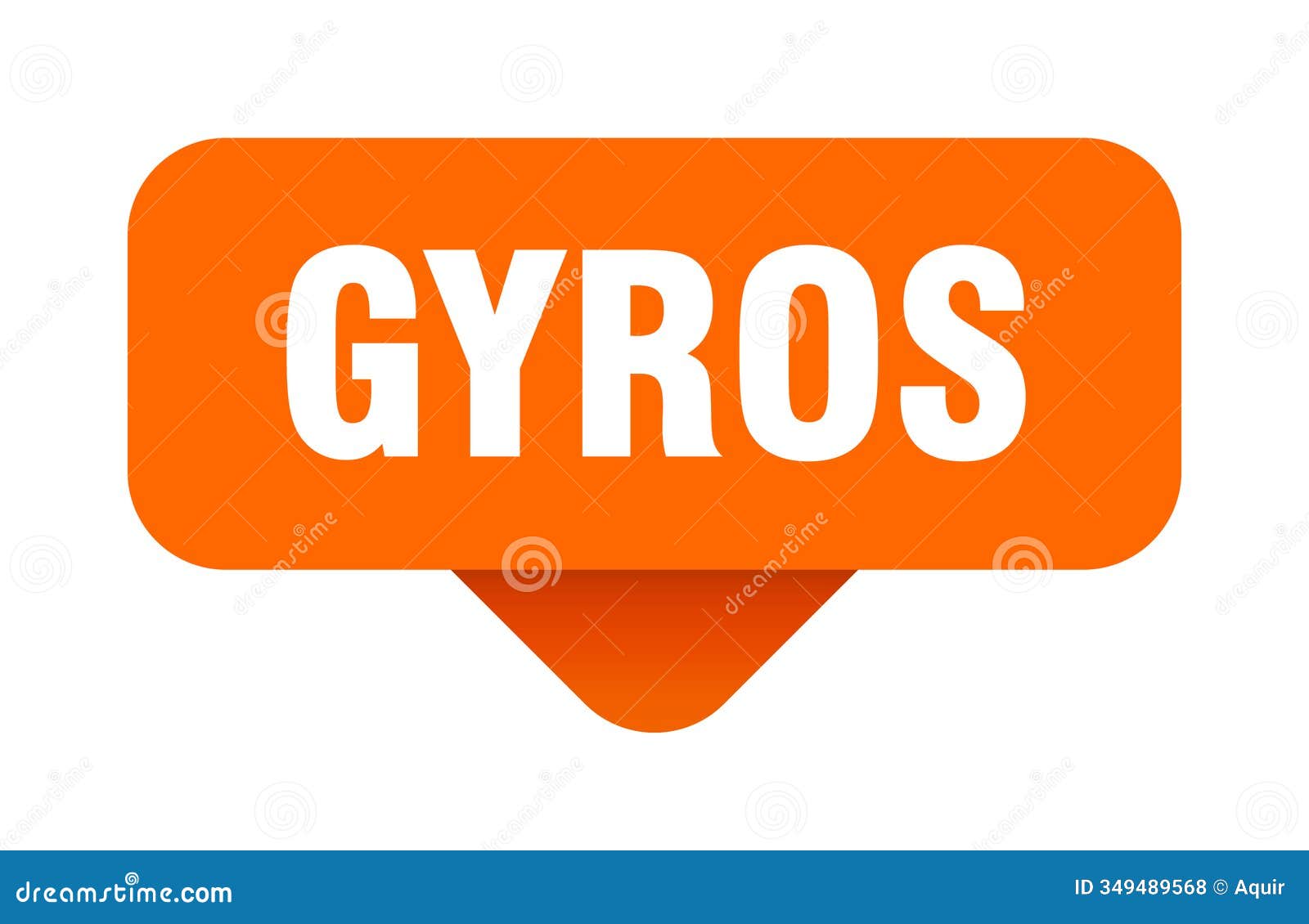 Gyros Sticker. Gyros Sign On Transparent Background Cartoon Vector ...