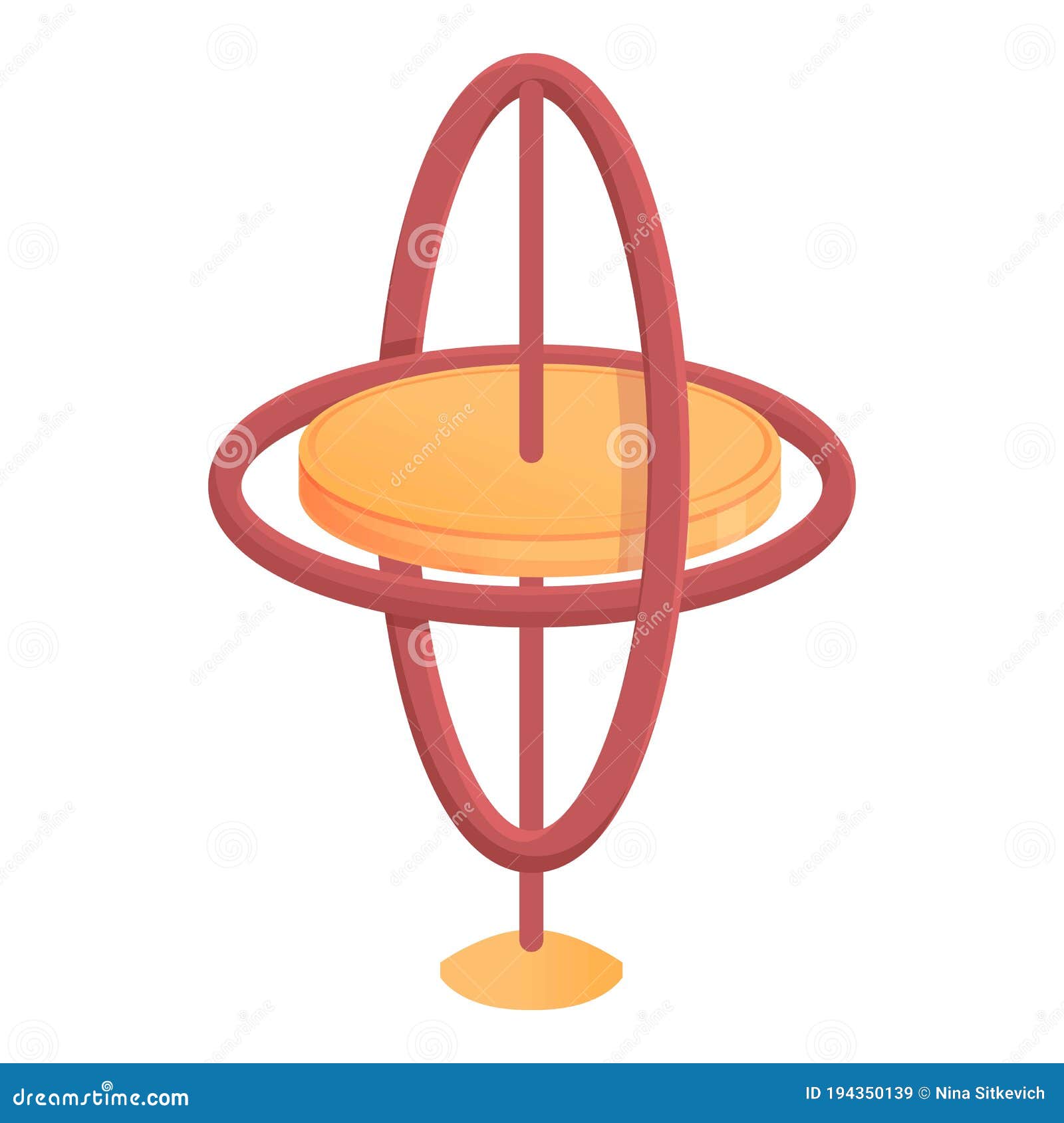 Inertia Gyroscope Icon Color Outline Vector | CartoonDealer.com #233768901