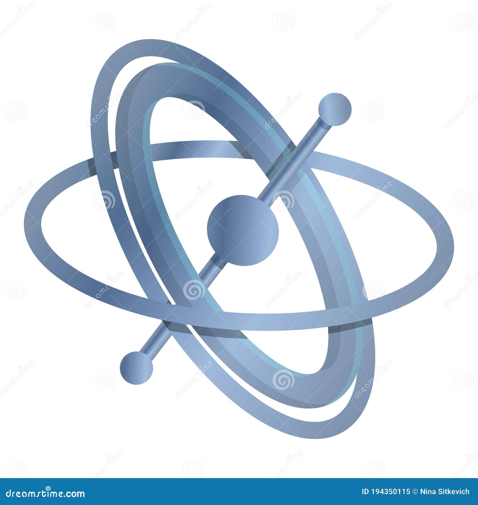 Gyroscope Attitude Icon, Cartoon Style Stock Vector - Illustration of ...