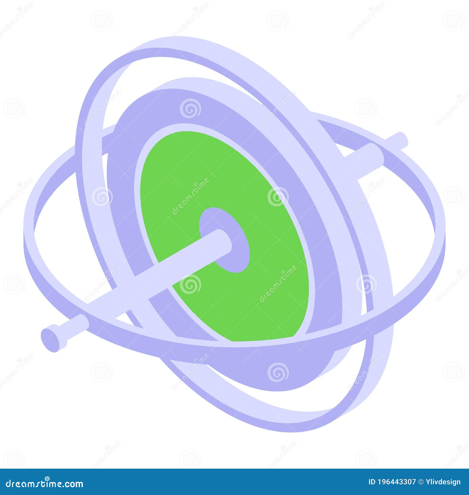 Gyroscope Icon, Isometric Style Stock Vector - Illustration of logo ...