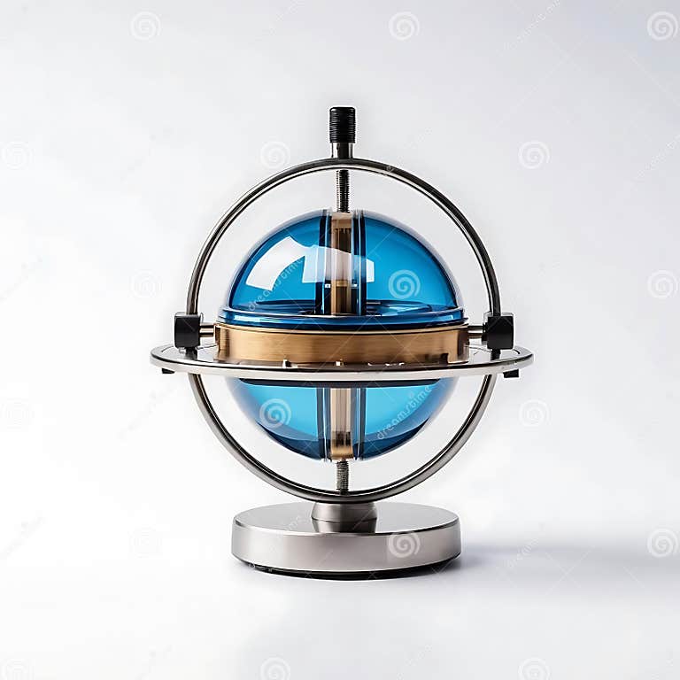 Gyroscope Isolated on a White Background Stock Photo - Image of bronze ...