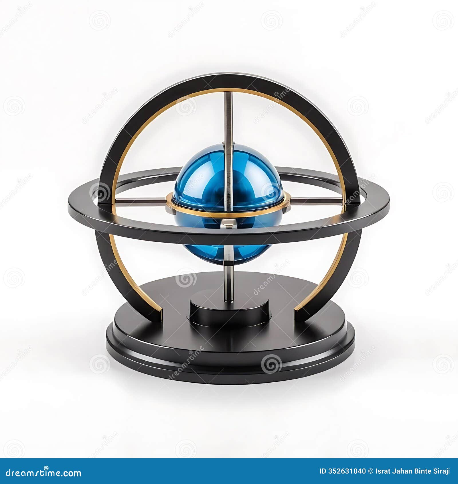 Gyroscope Isolated on a White Background Stock Photo - Image of ...