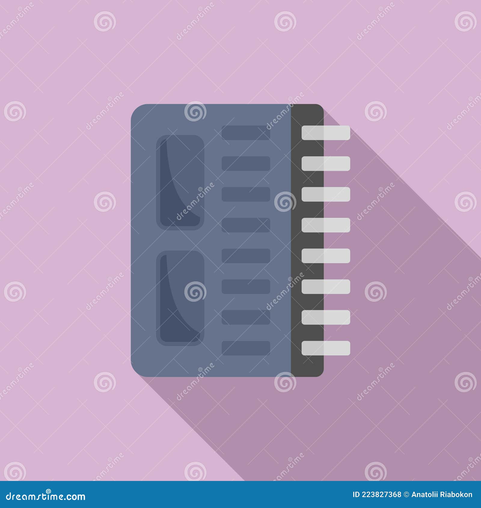 Gyroscope Processor Icon Flat Vector. Accelerometer Phone Sensor Stock ...