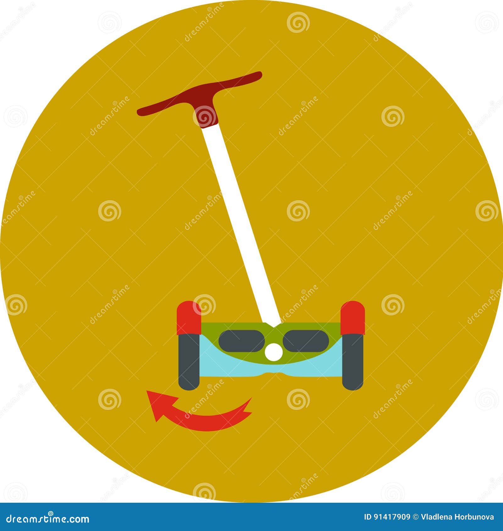 Gyroscope. Vector Icons in a Flat Style on a Color Road Background ...