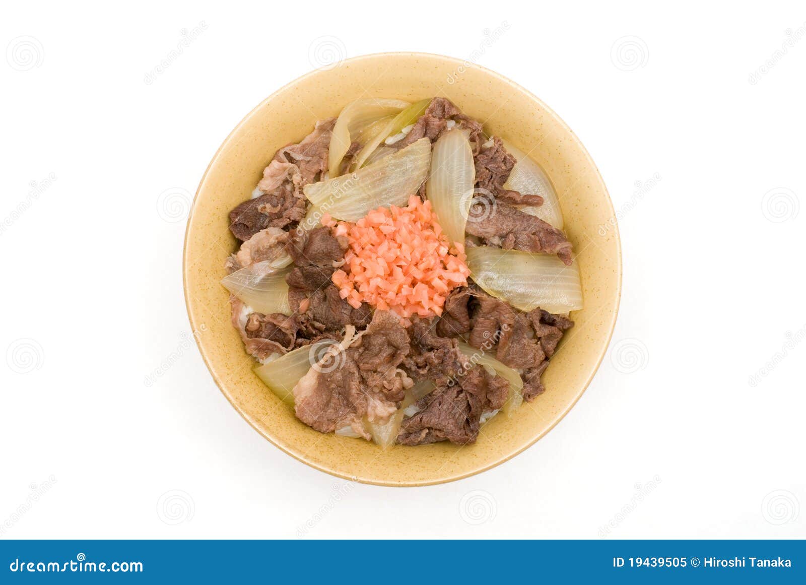 Gyudon stock image. Image of cuisine, rice, sliced, white - 19439505