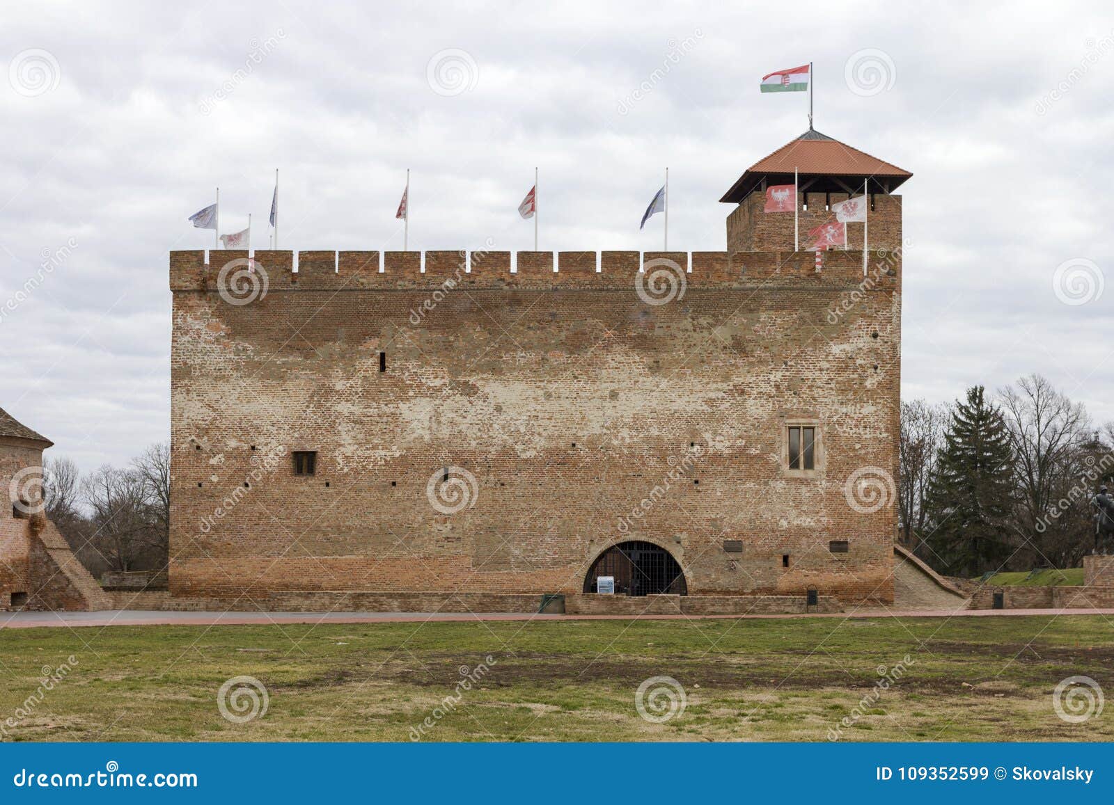 Gyula castle stock image. Image of tower, destination - 109352599