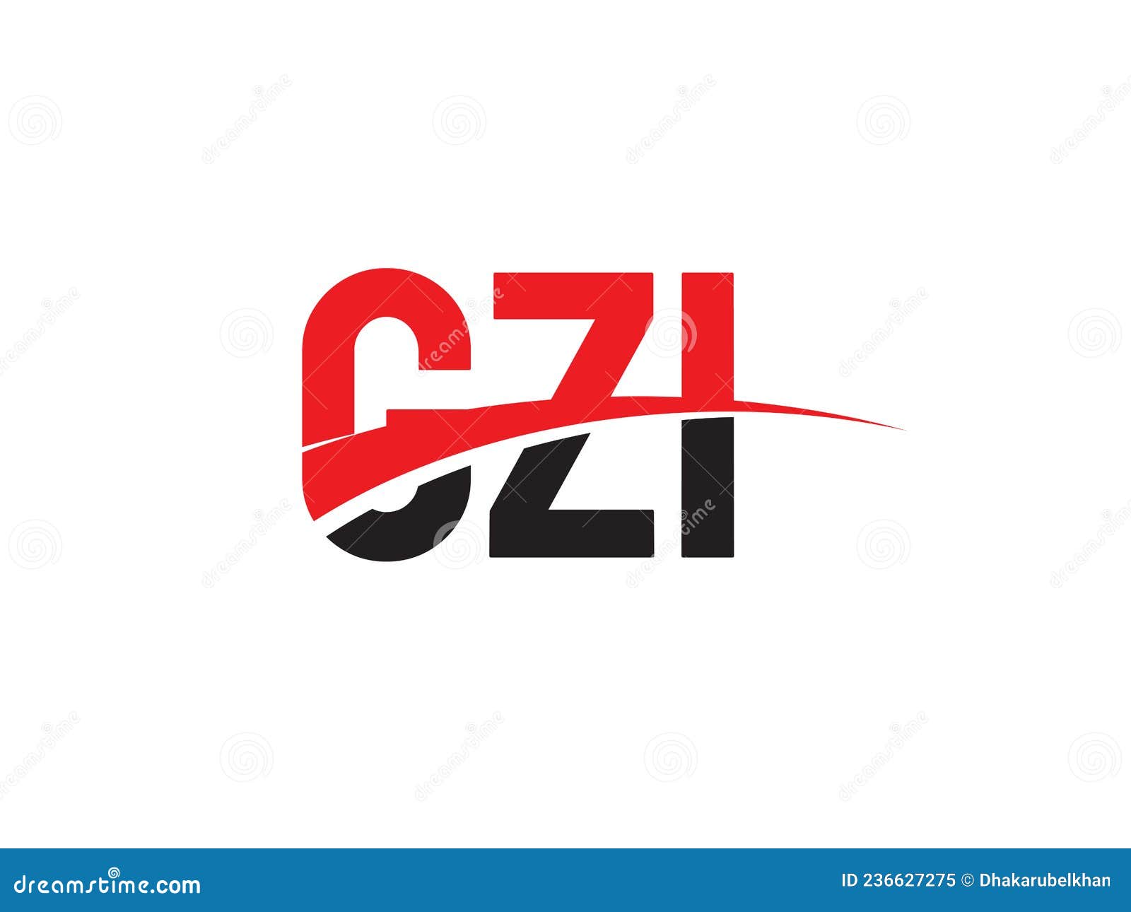 GZI Letter Initial Logo Design Vector Illustration Stock Vector ...