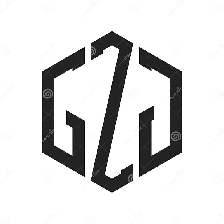 GZJ Logo Design. Initial Letter GZJ Monogram Logo Using Hexagon Shape ...