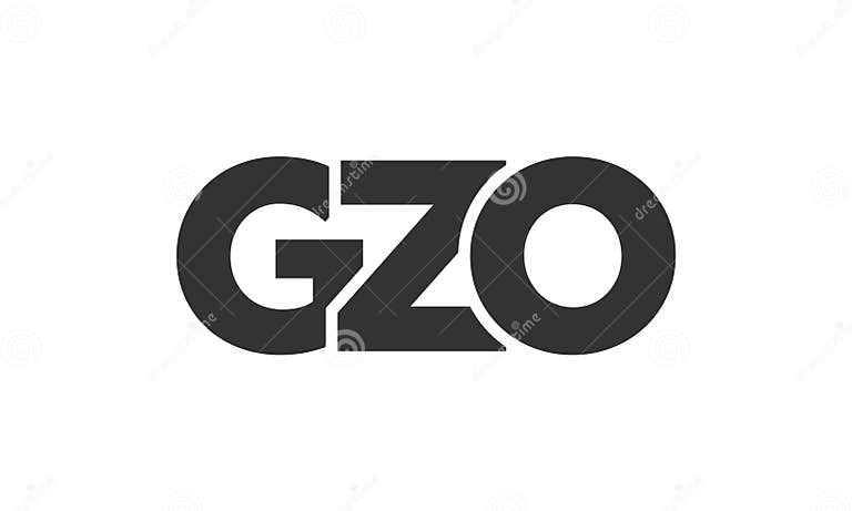 GZO Logo Design Template with Strong and Modern Bold Text. Initial ...