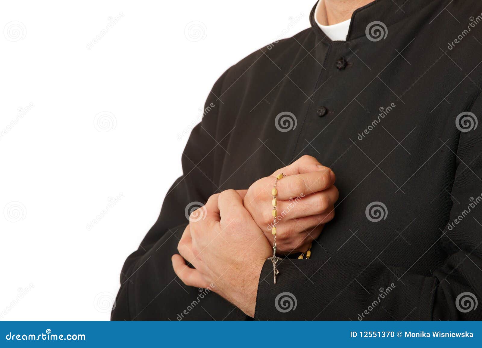 Hände Des Priesters Mit Rosenbeet Stockfoto - Bild von kleriker, christ ...