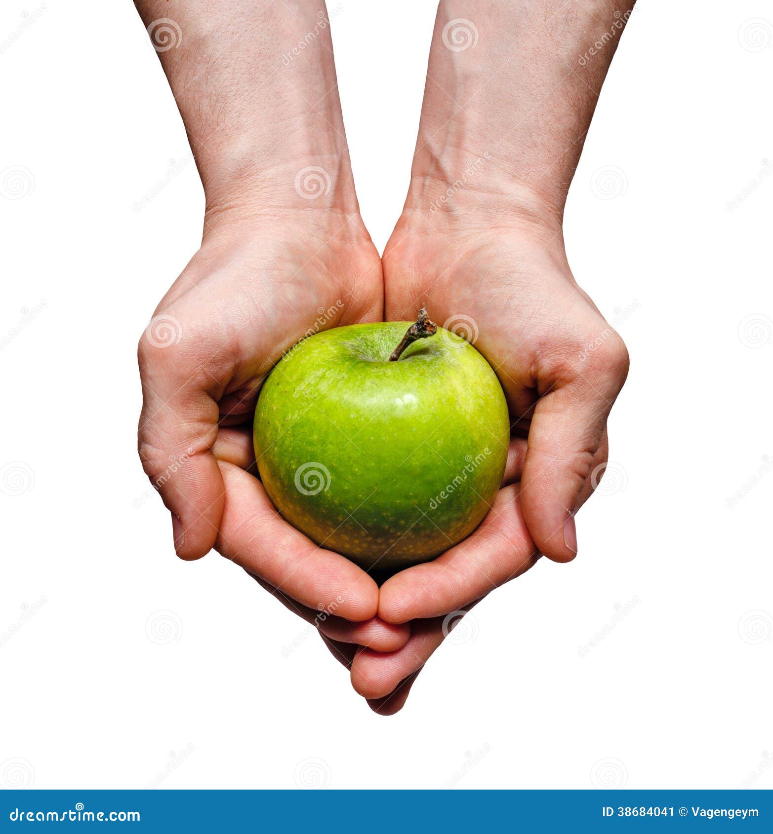 Hände, die Apfel halten stockbild. Bild von frische, gesundheit - 38684041