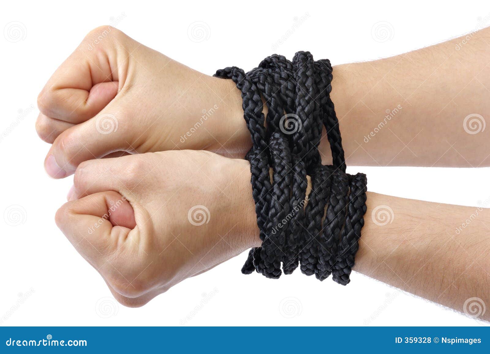 Hände gebunden stockfoto. Bild von gefangener, manipulieren - 359328