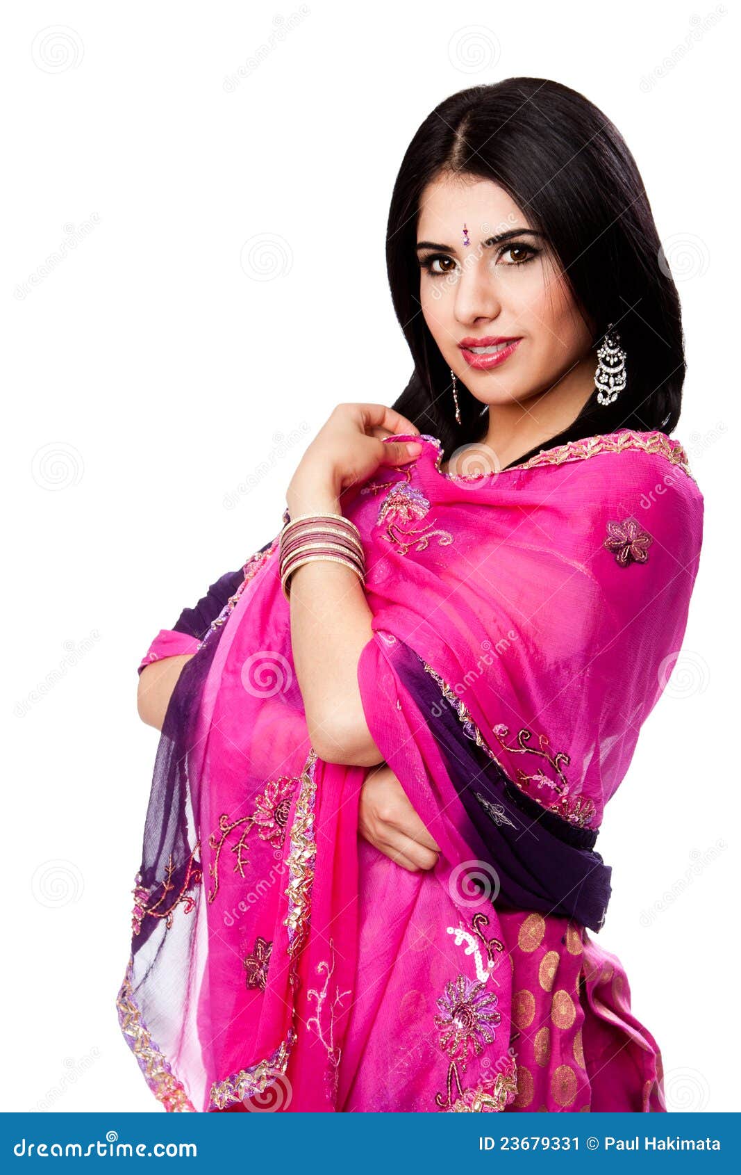 Härlig Hinduisk Indisk Kvinna Fotografering för Bildbyråer - Bild av ...