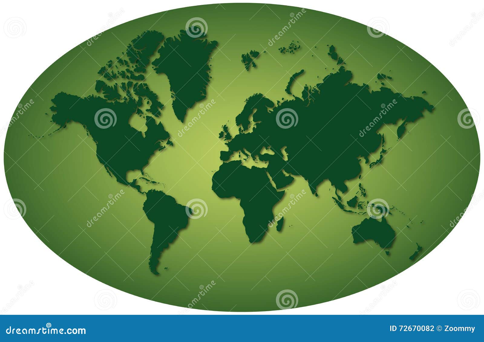 Hémisphère De La Terre Verte Illustration de Vecteur - Illustration du ...