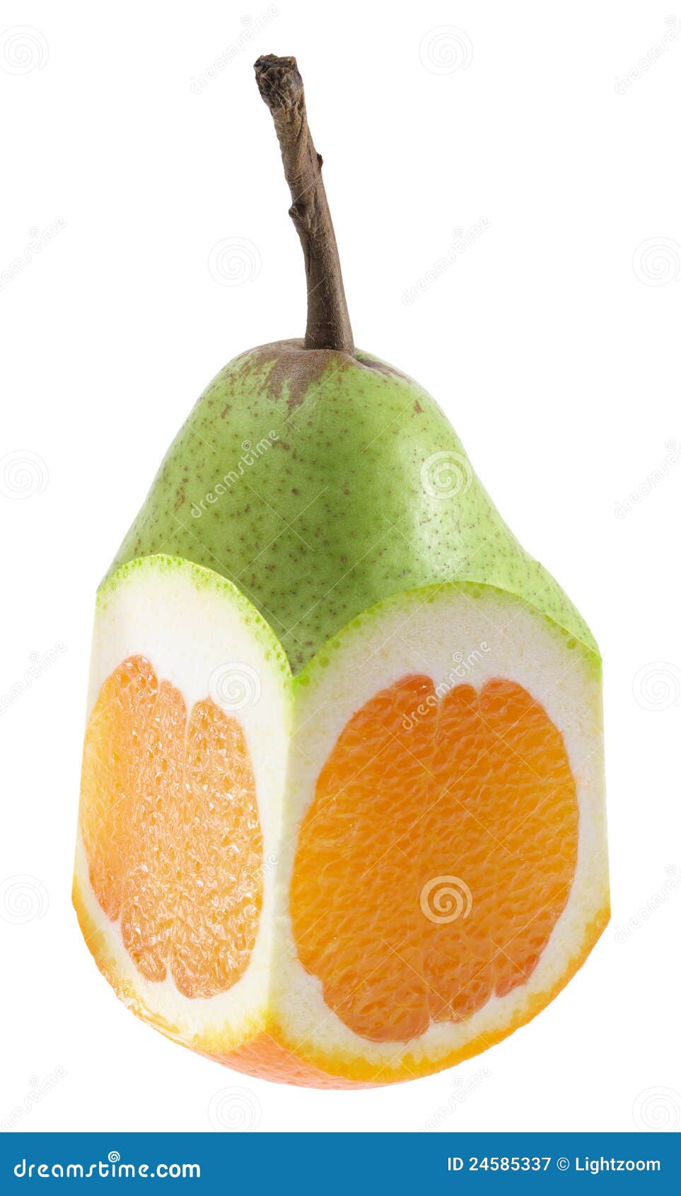 Híbrido De La Pera Y De La Naranja Imagen de archivo - Imagen de piel ...