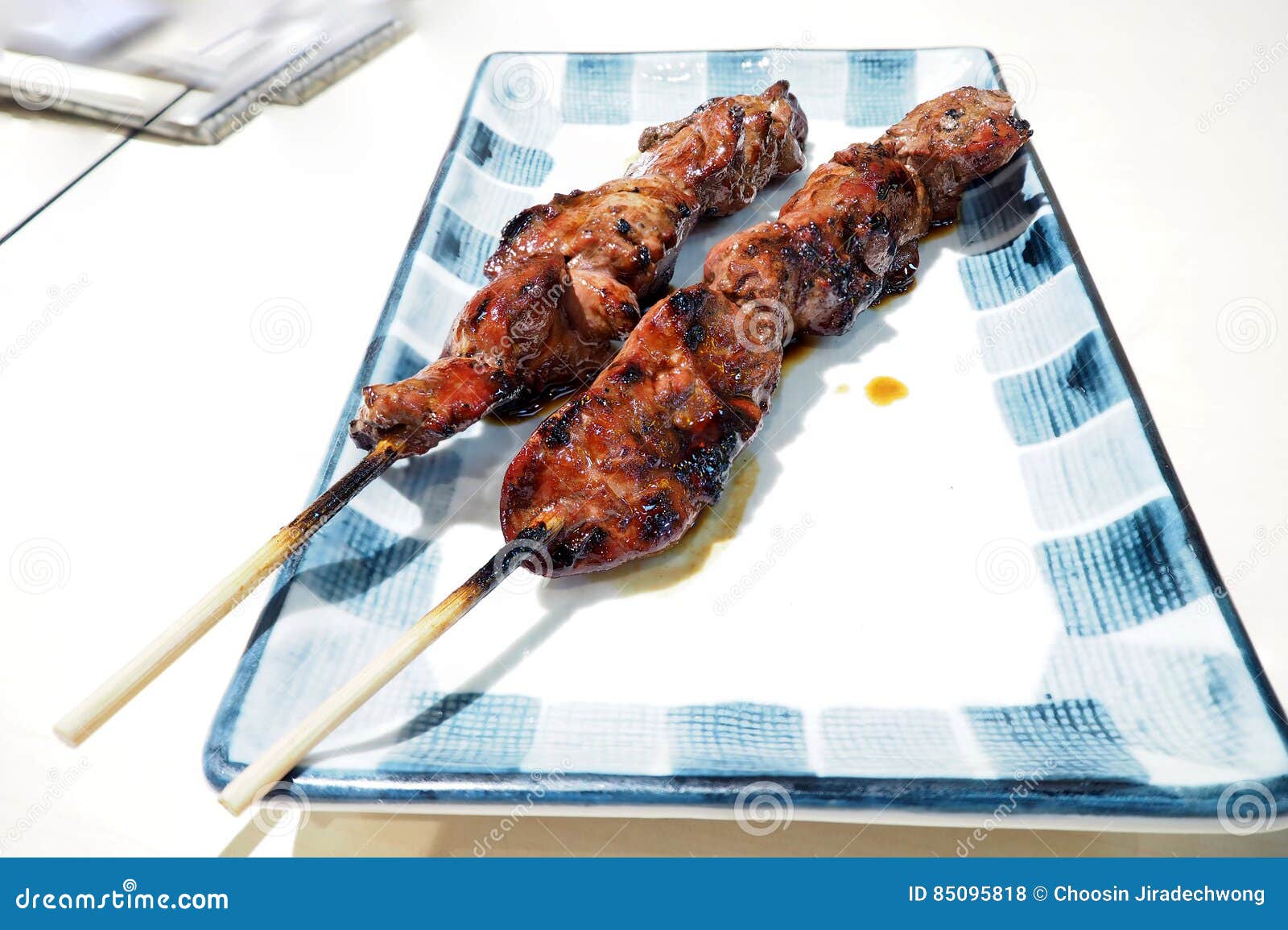 Hígado De Pollo Asado a La Parrilla Foto de archivo - Imagen de ...