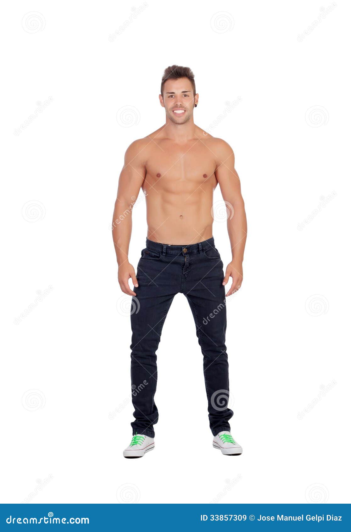 Hübsche Männer mit Muskeln stockbild. Bild von athlet - 33857309