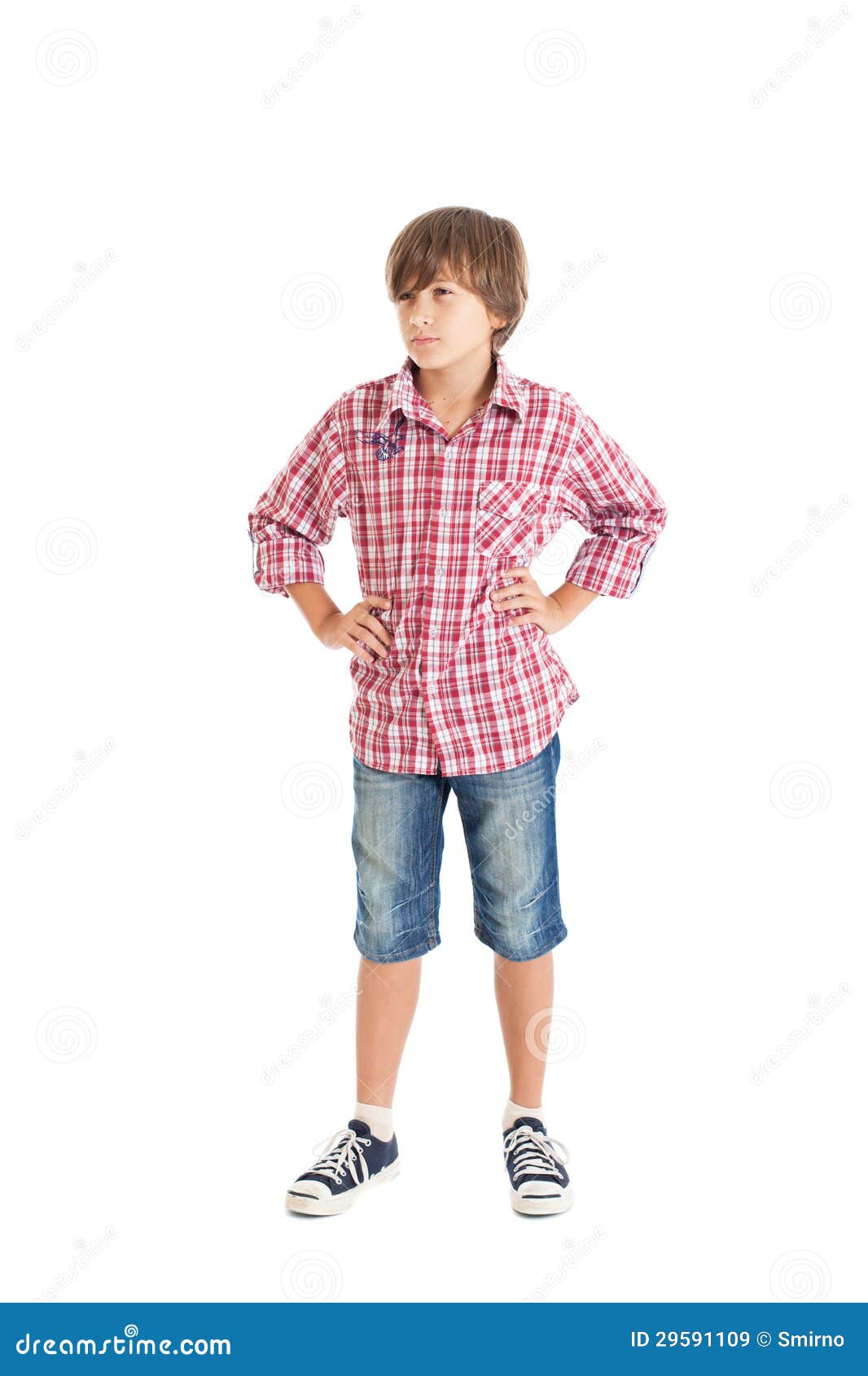 Hübscher jugendlich Junge stockbild. Bild von nett, plaid - 29591109