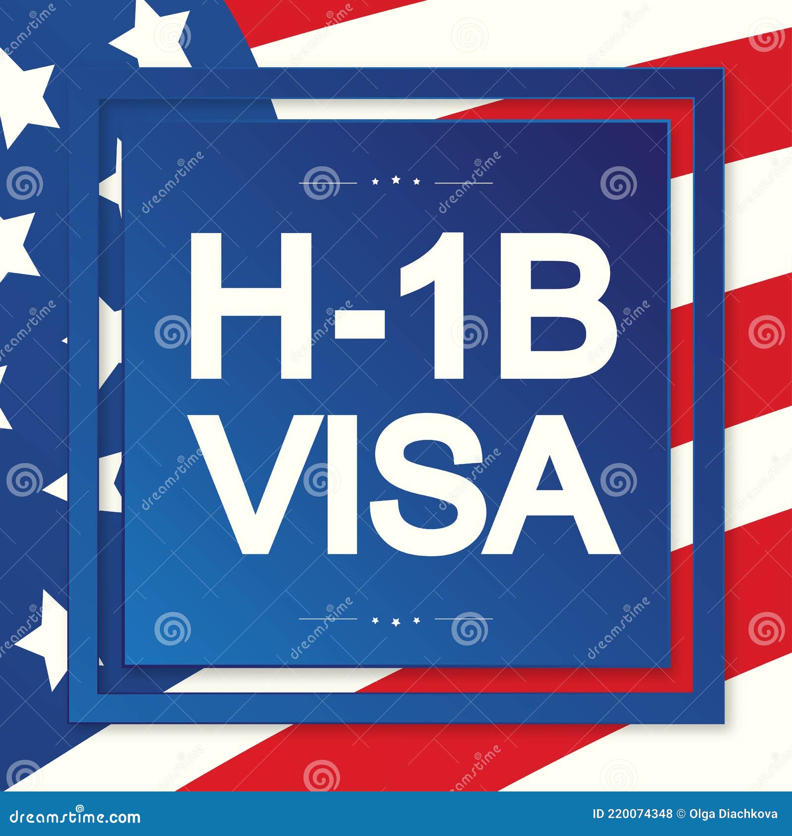 H1b Visa USA Page for the Class R Stock Vector - Illustration of ...