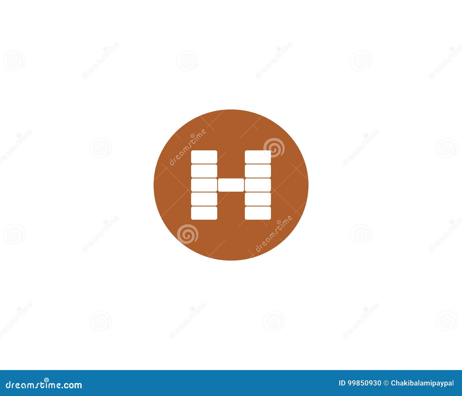 H Block logo stock vector. Illustration of line, build - 99850930