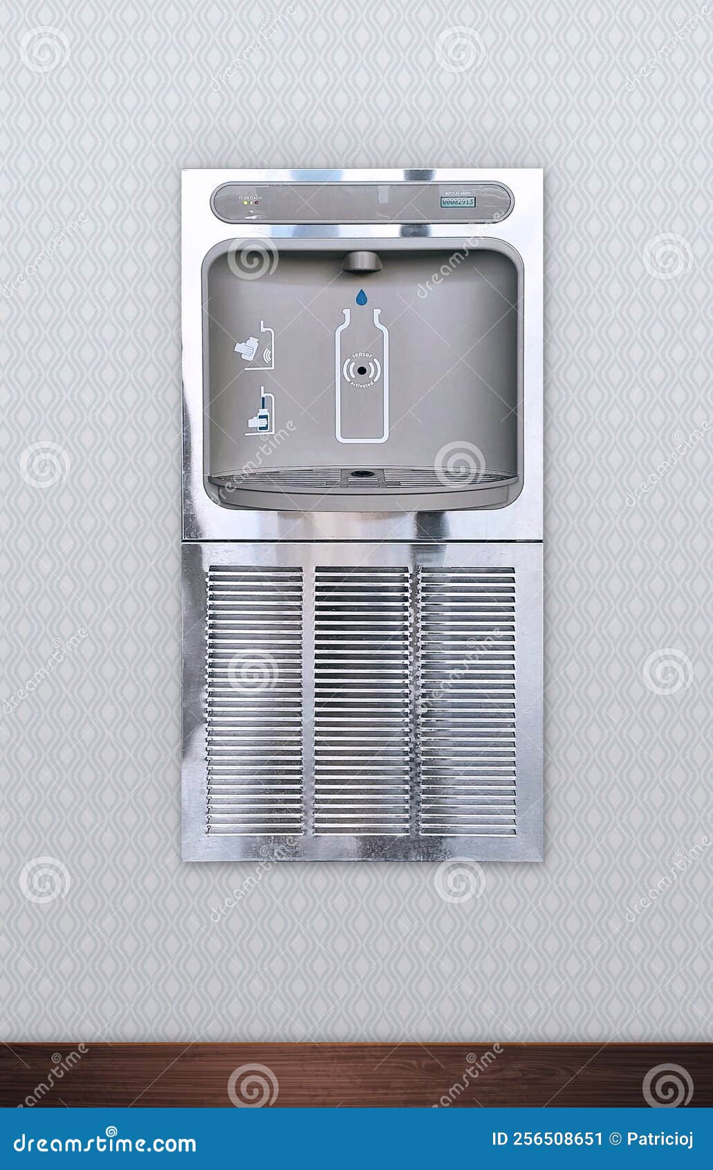 Water Fountain Bottle Refilling Station To Save Environment Isolated on ...