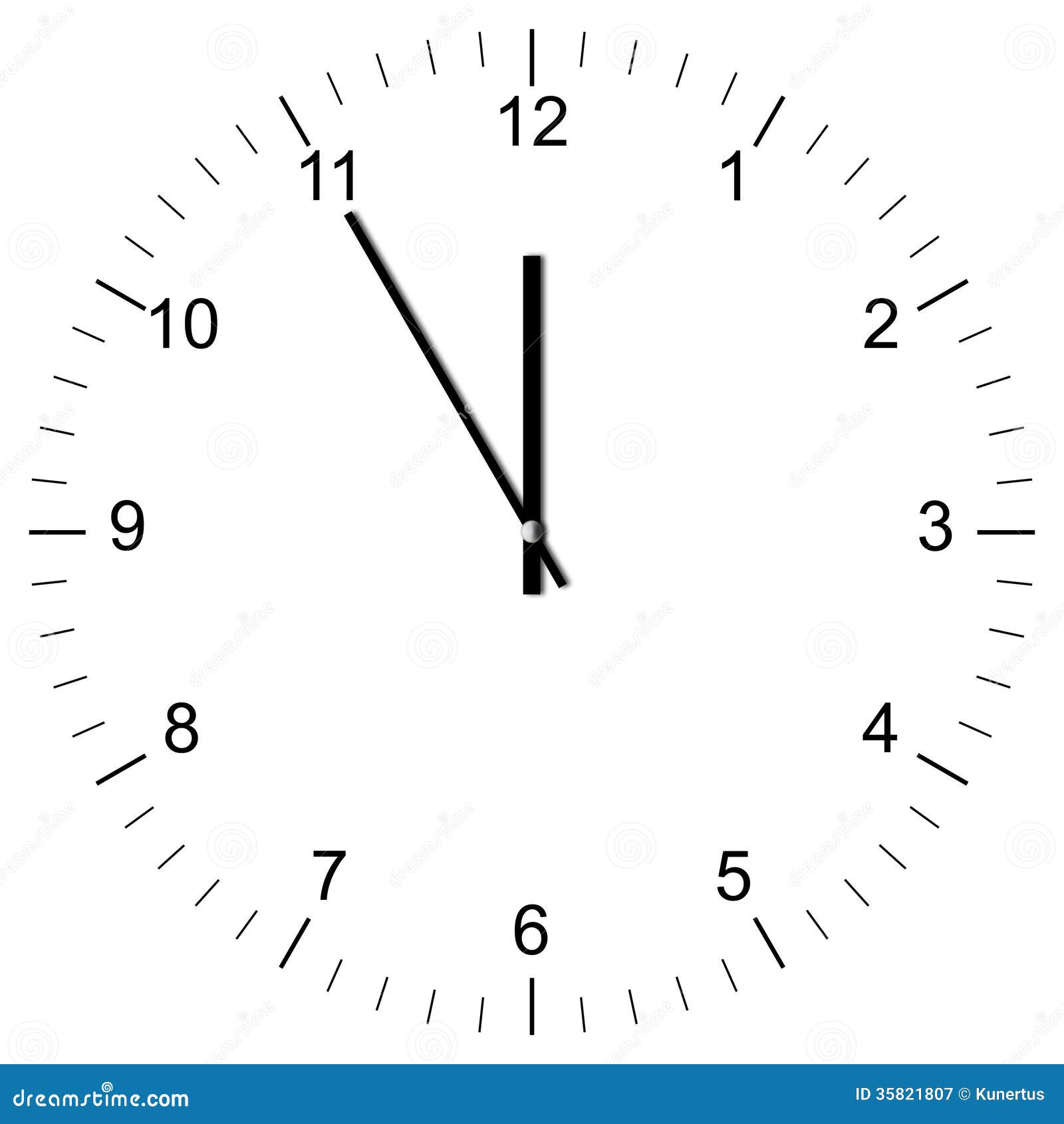 11h00 D'illustration D'horloge Illustration Stock - Illustration du ...