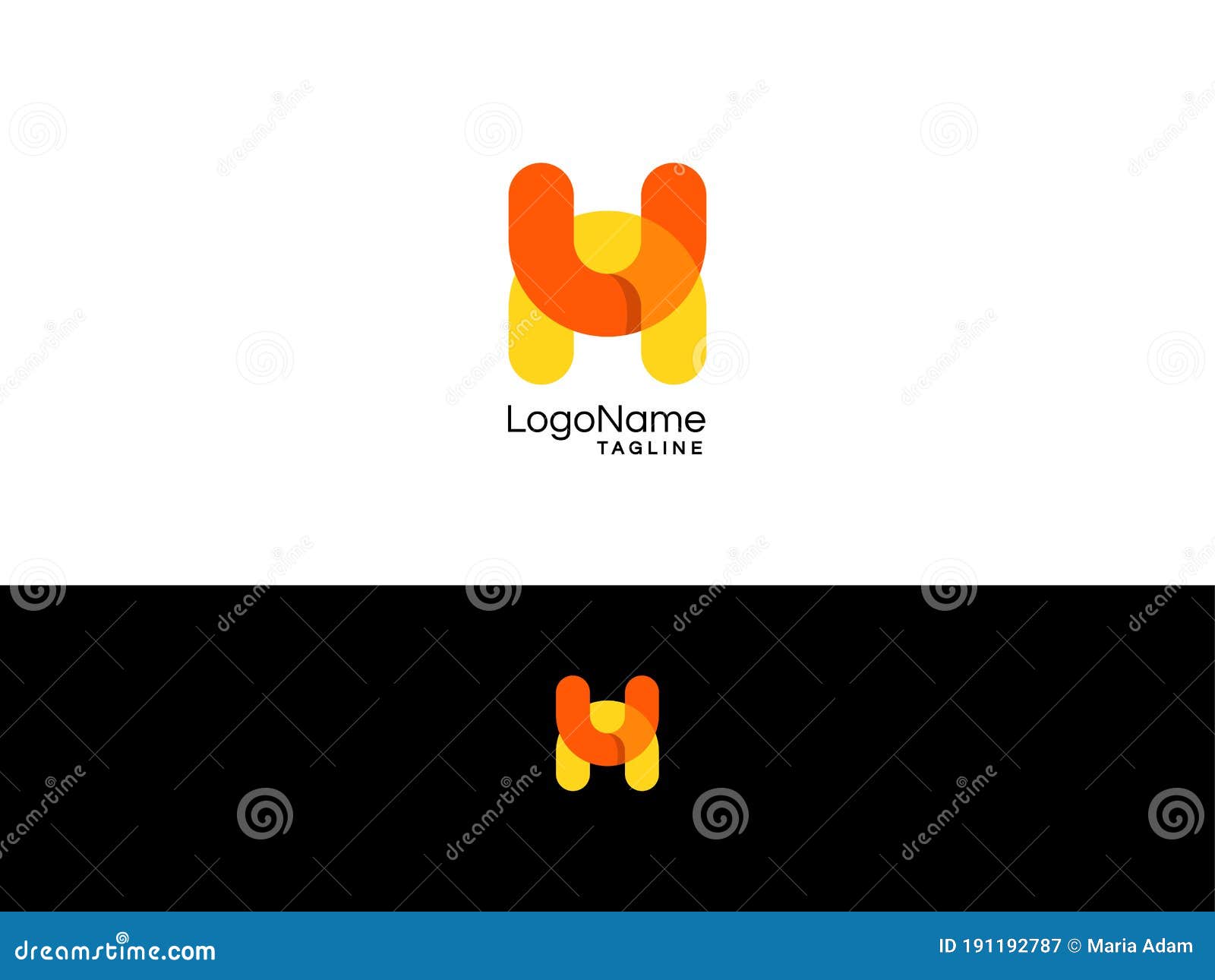 H design 3d modern logo stock vector. Illustration of alphabet - 191192787