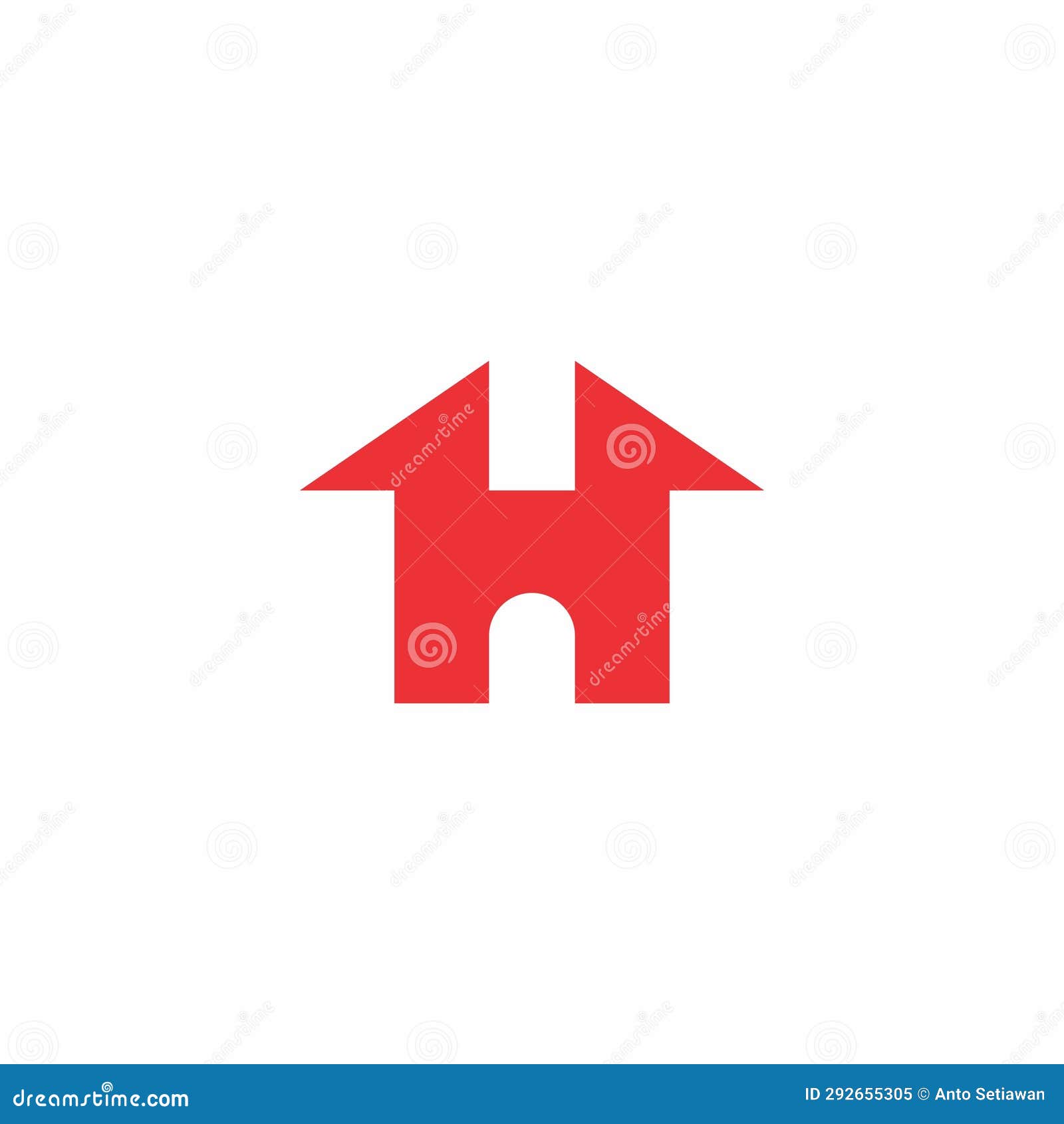 H Home Logo Design. Letter H House Stock Vector - Illustration of ...