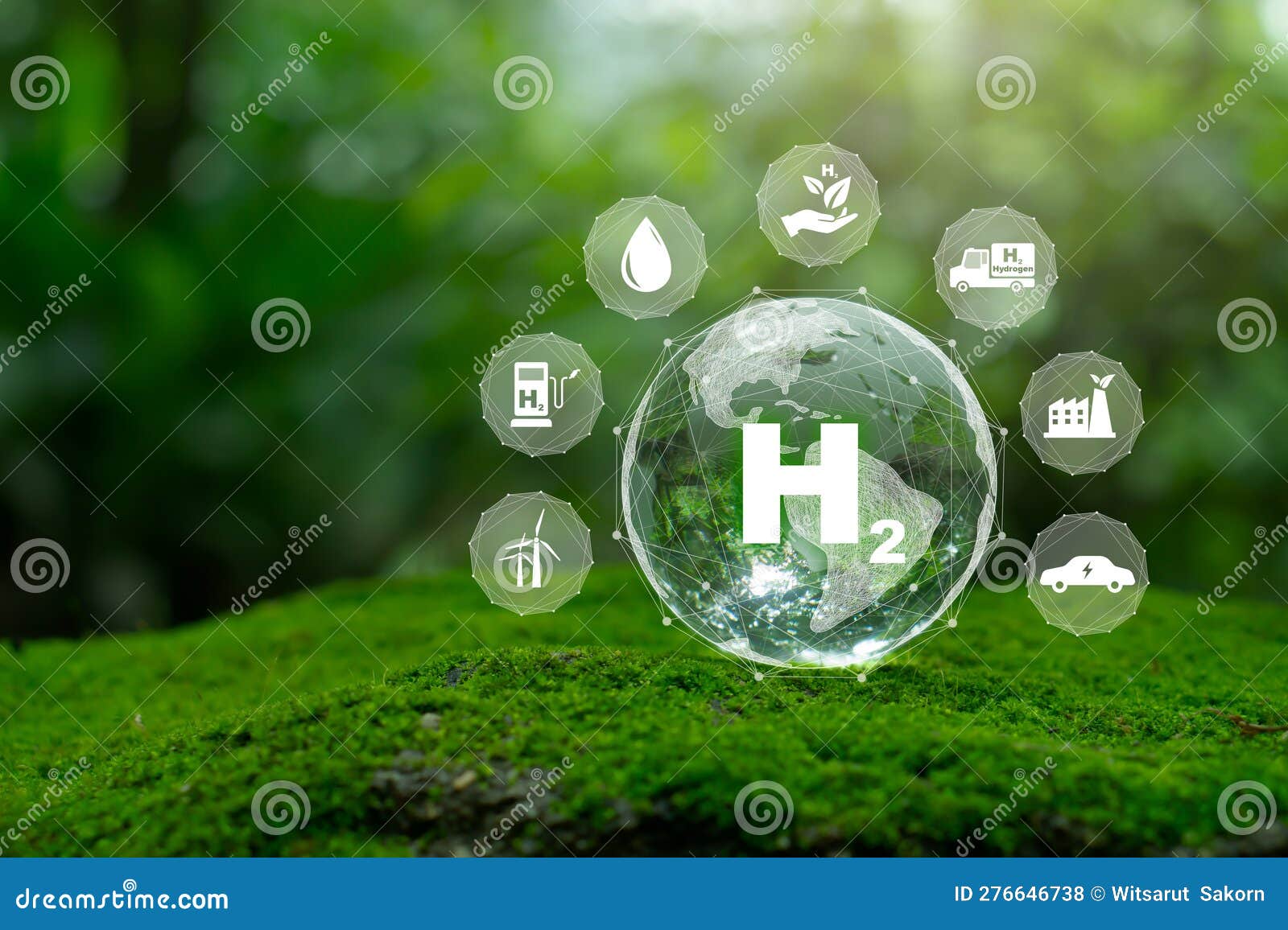 H2 Hydrogen Innovation Zero Emissions Technology.Clean Hydrogen Energy ...