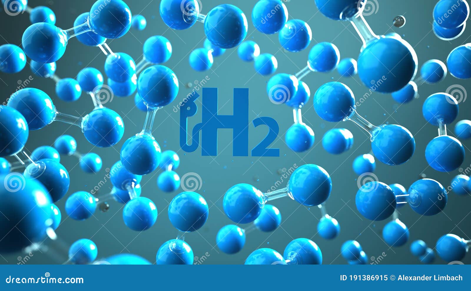 H2 Hydrogen Molecule Gas Pump Stock Illustration - Illustration of ...