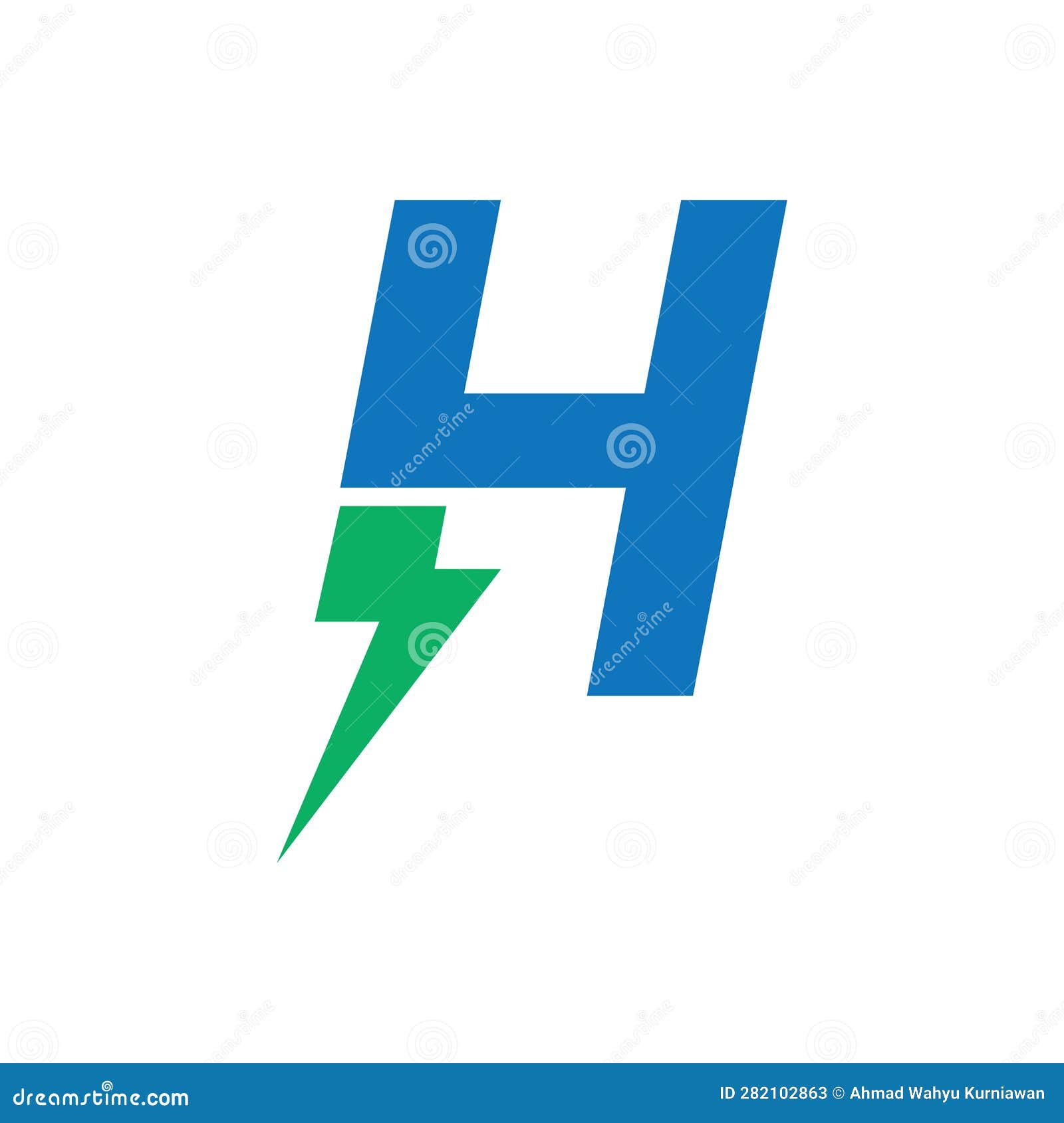 A Letter Lightning Logo Cartoon Vector | CartoonDealer.com #124530953