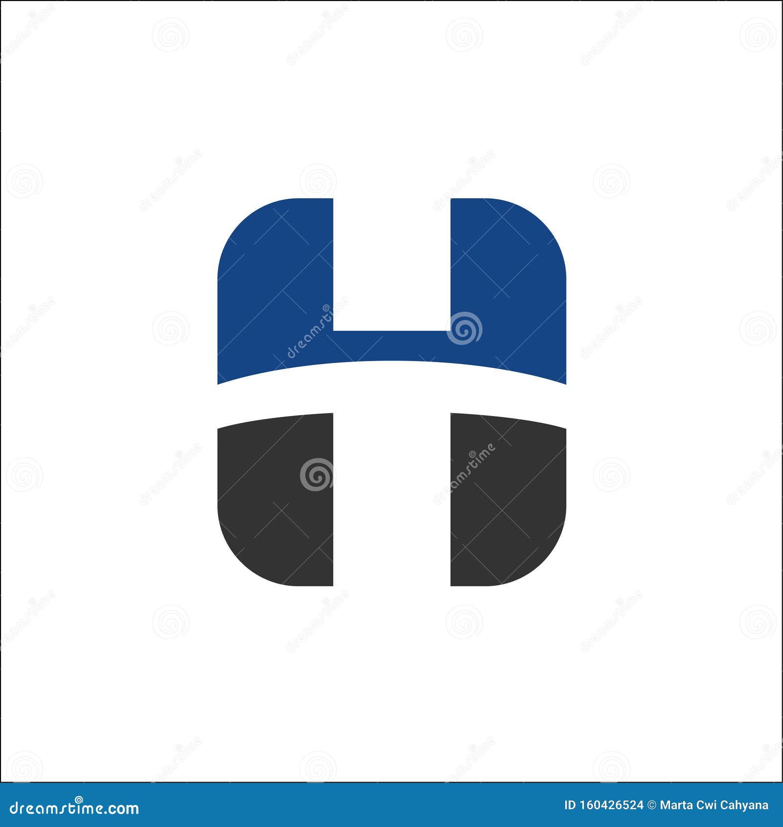 H Initial Logo Vector Design Letter H Abstract Stock Vector ...